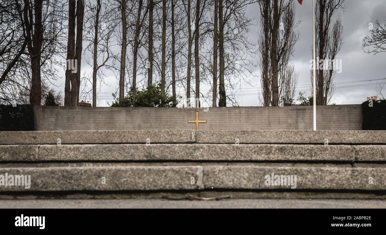 Dublin, Ireland - February 13, 2019: Architecture detail of the War ...