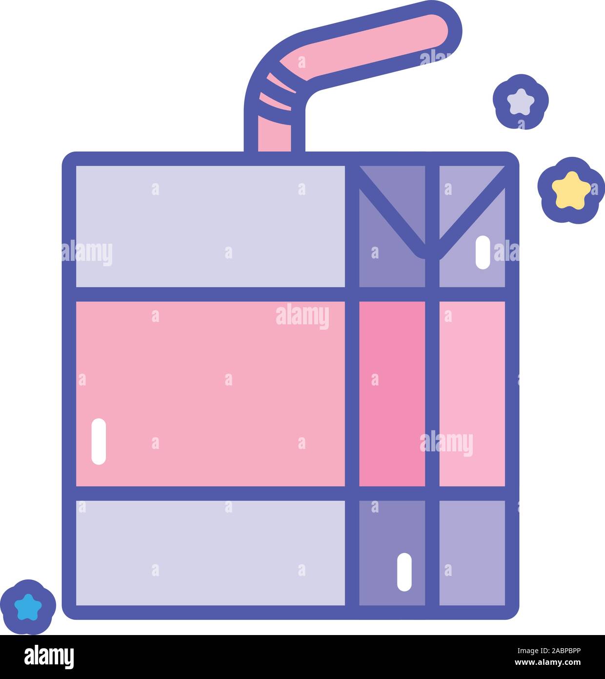 back to school education snack juice box vector illustration Stock ...