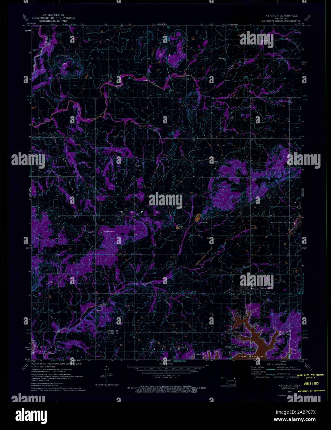 Map of ketchum oklahoma hi-res stock photography and images - Alamy