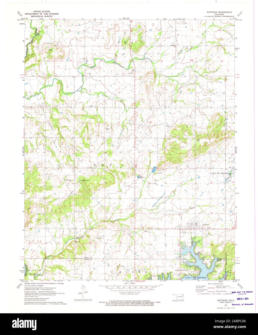 Map of ketchum oklahoma hi-res stock photography and images - Alamy