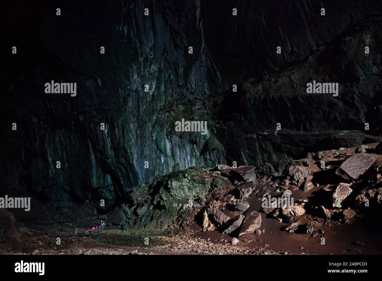 Rock formations in cave Borneo Malaysia Stock Photo - Alamy
