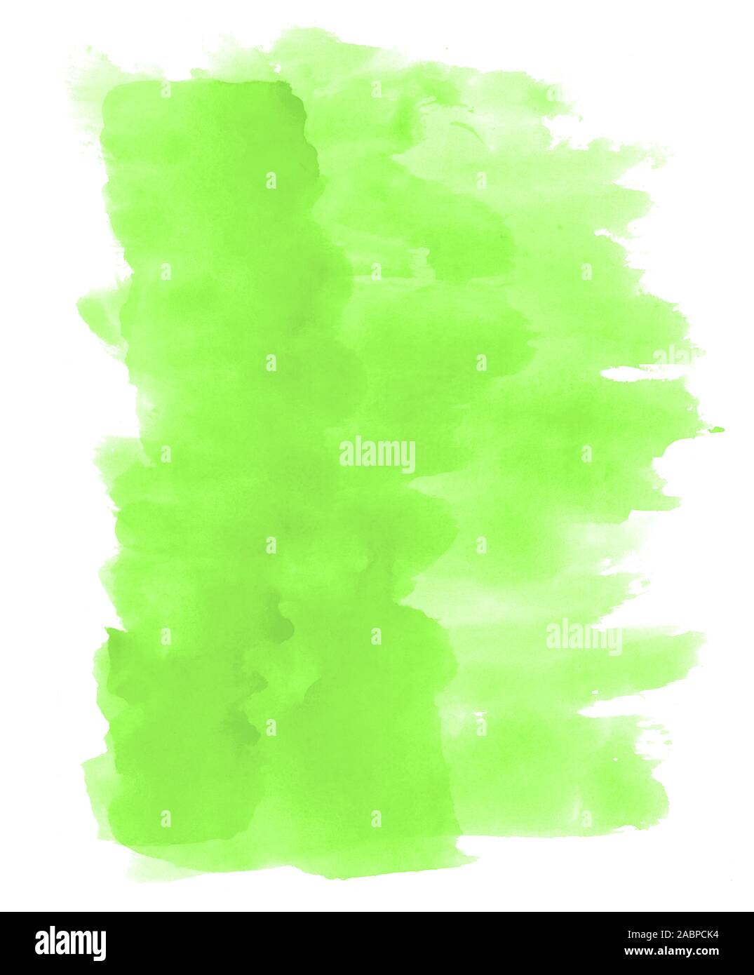 Hand-drawn Green watercolor blob, spot background. Watercolor effects ...