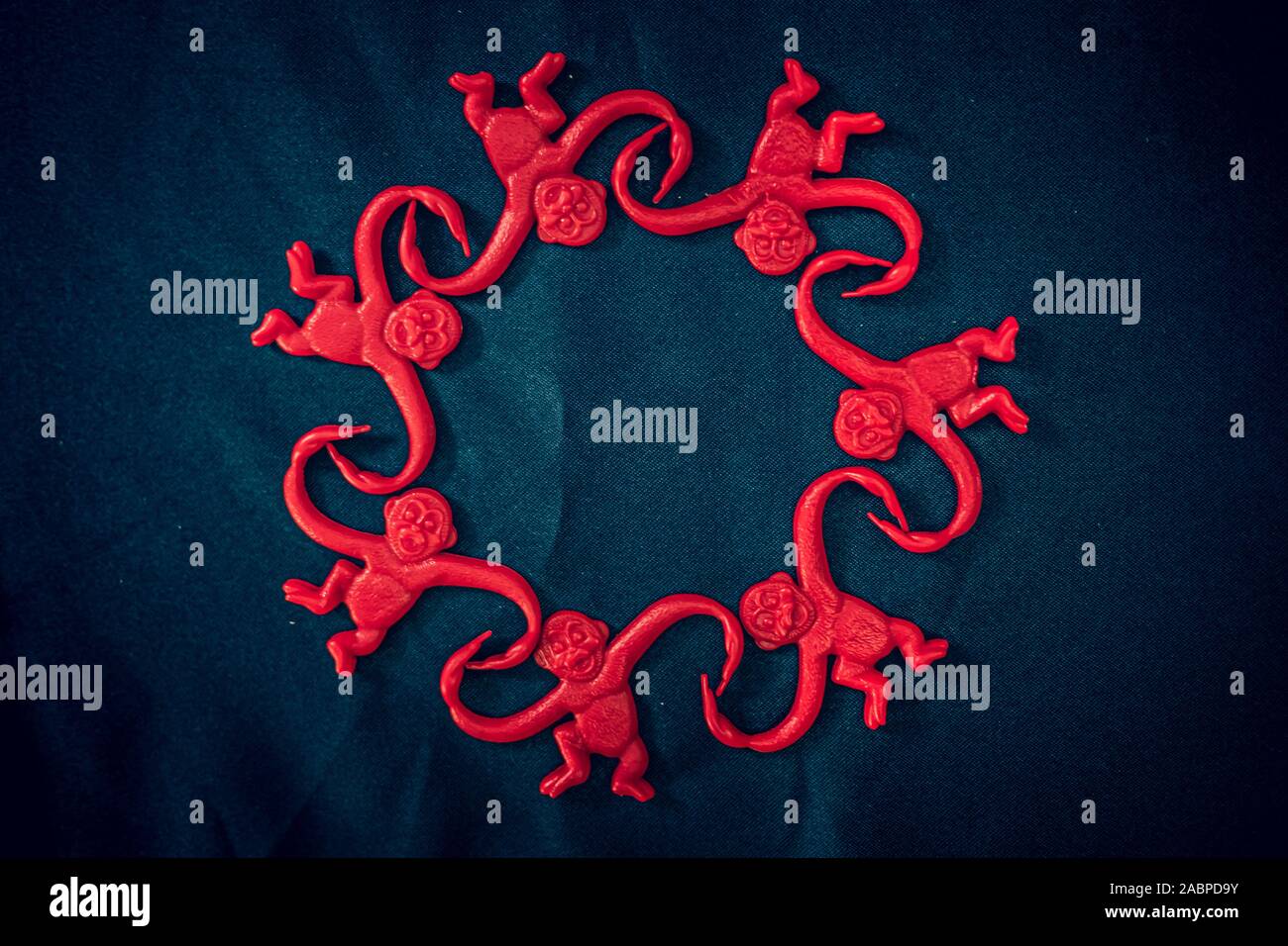 society groups represented with a barrel of monkeys Stock Photo - Alamy