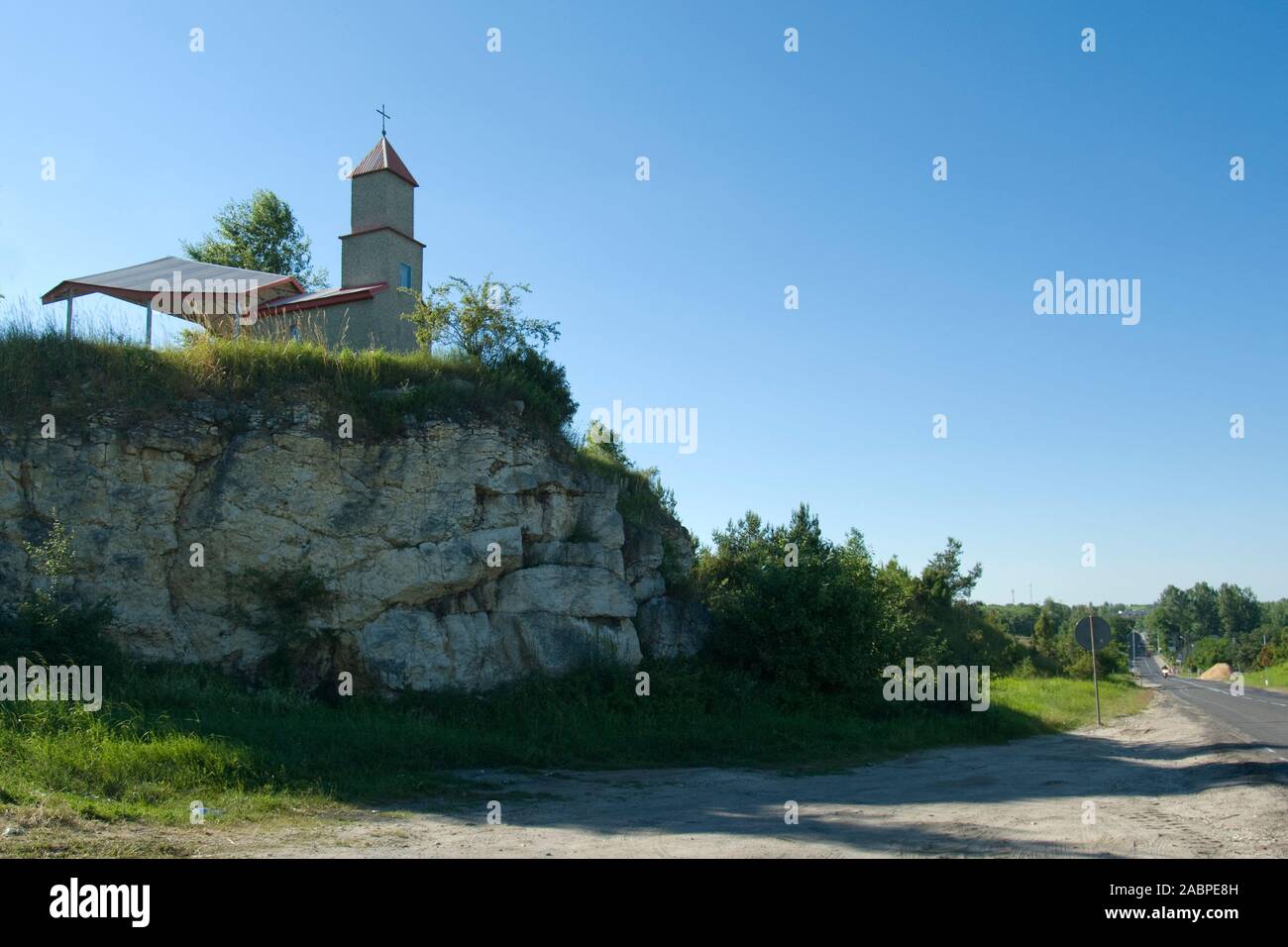 Chapel on the rock in Raciszyn, Poland Stock Photo - Alamy