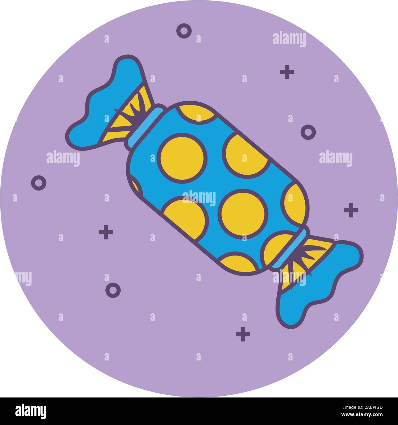 candy party detailed style icon vector illustration design Stock Vector ...