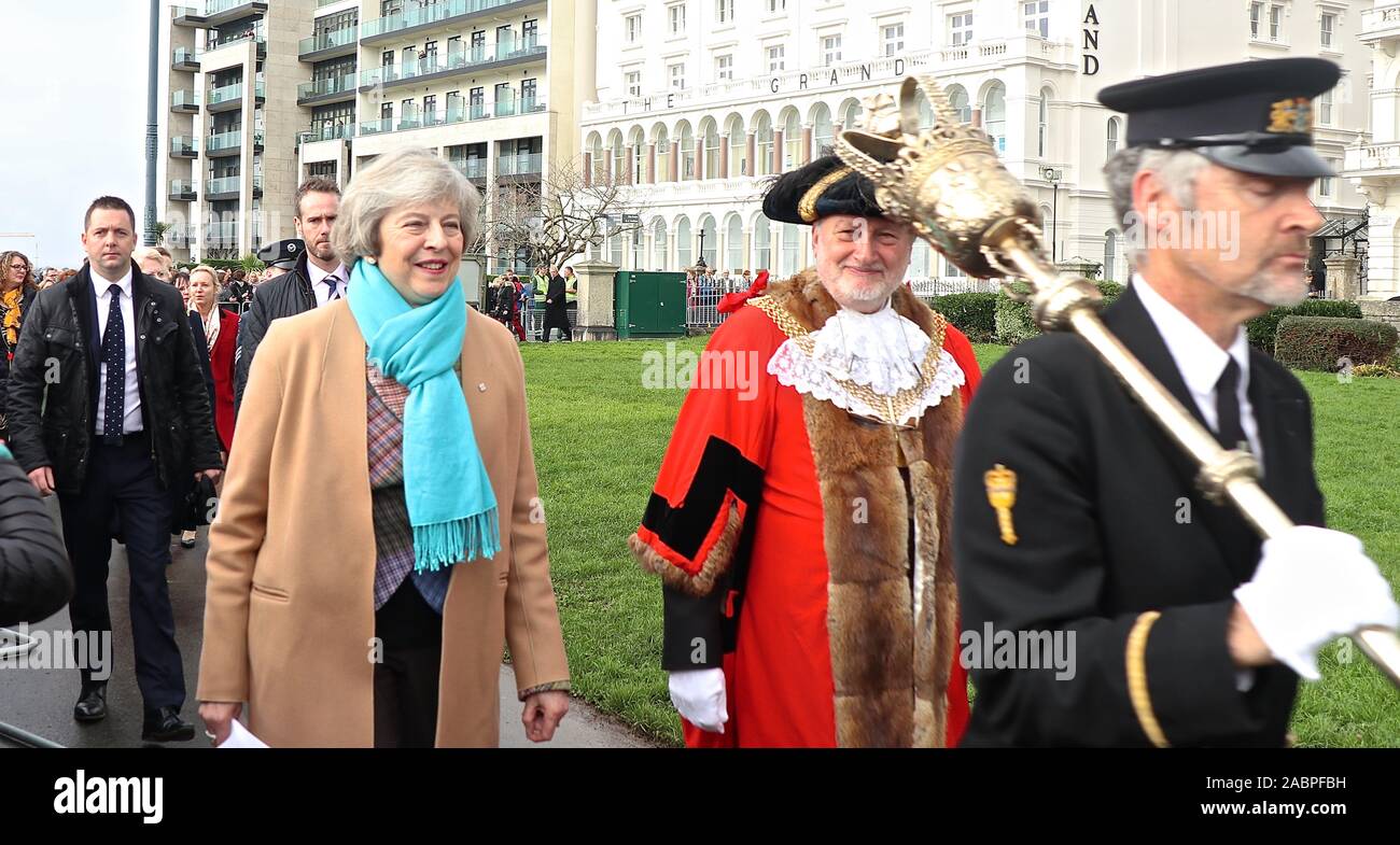 Teresa May unveiled the bronze statue of Nancy Astor the first woman MP ...