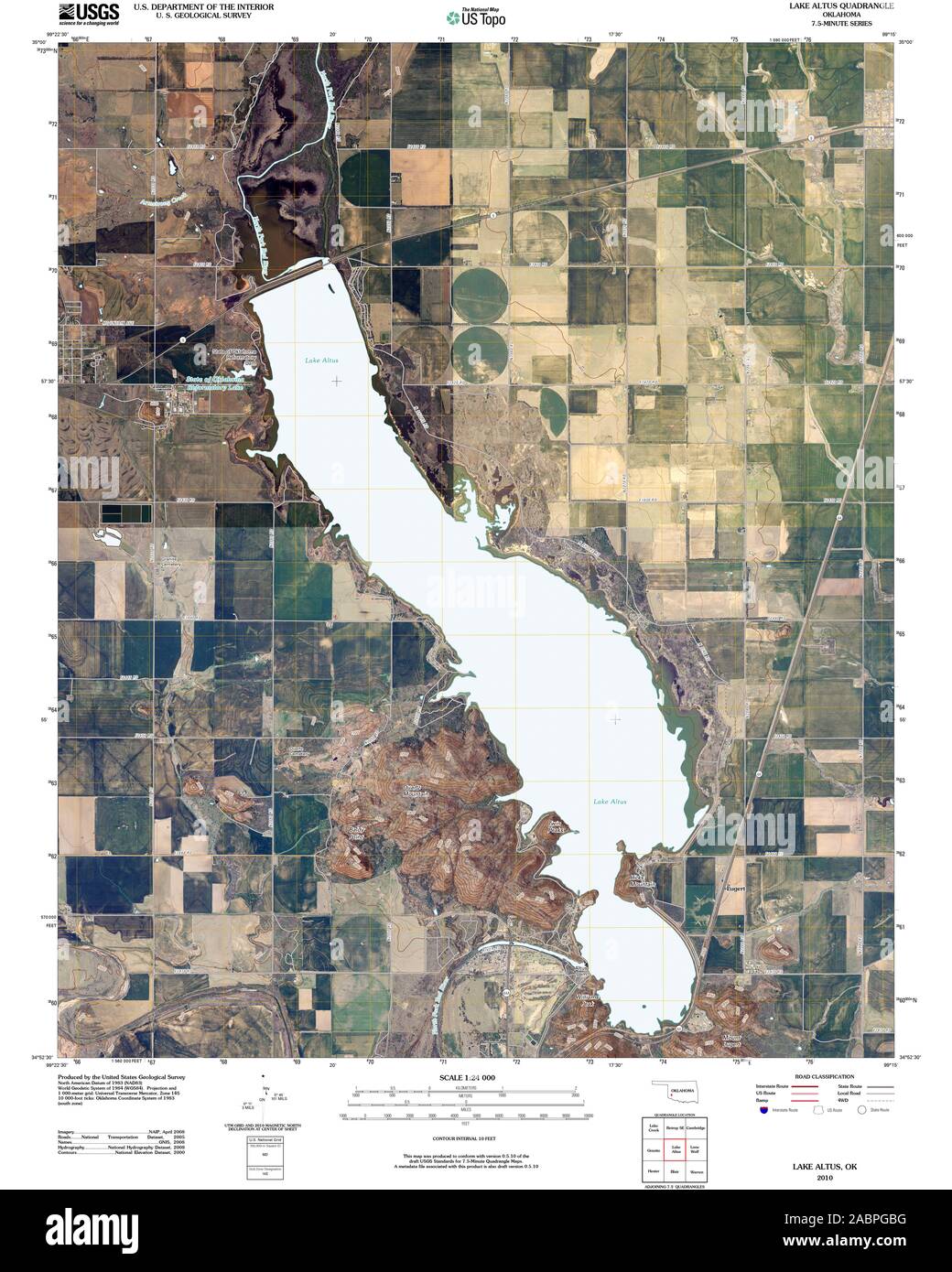 Map of altus hi-res stock photography and images - Alamy