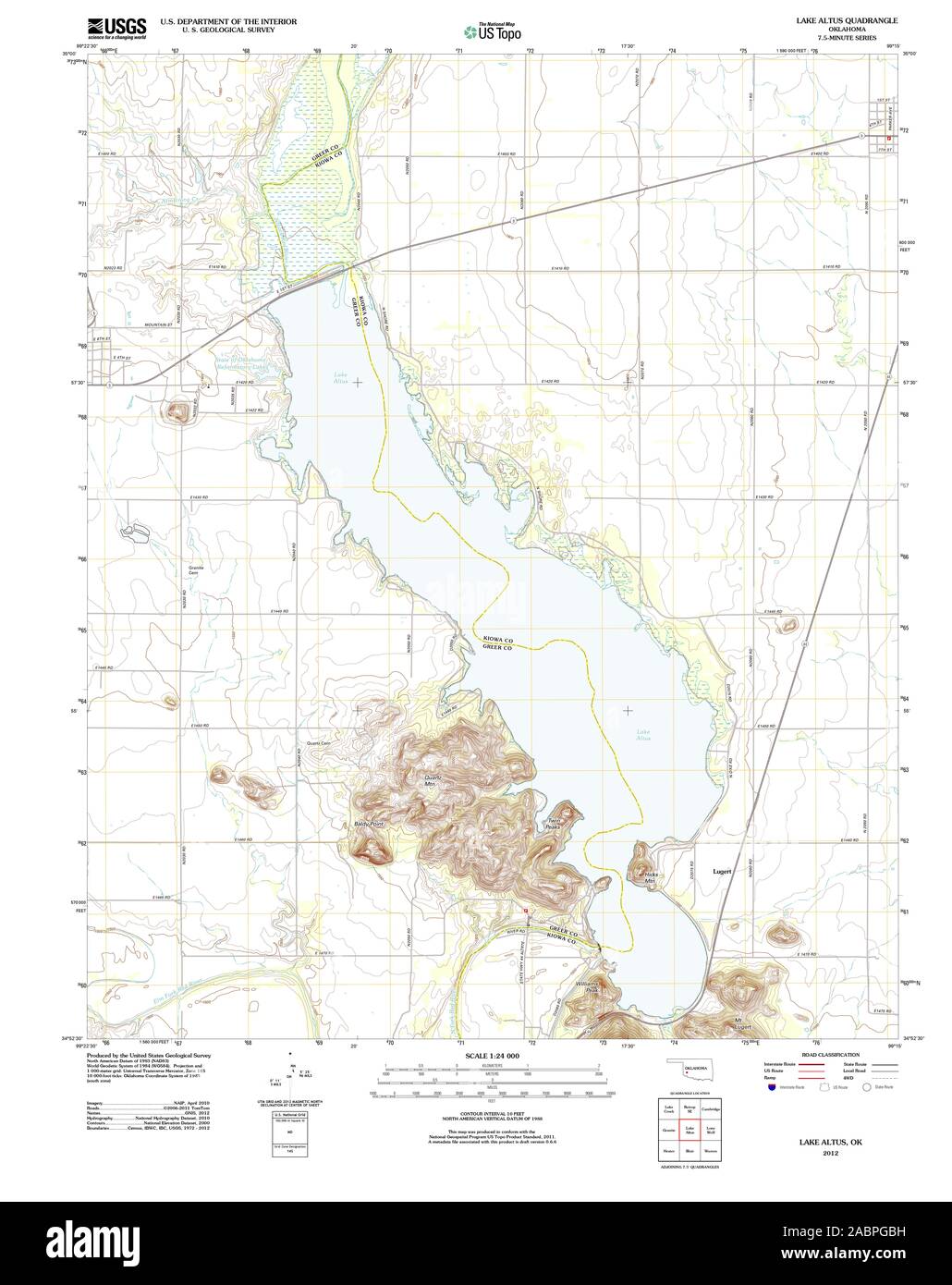 Altus oklahoma map hi-res stock photography and images - Alamy