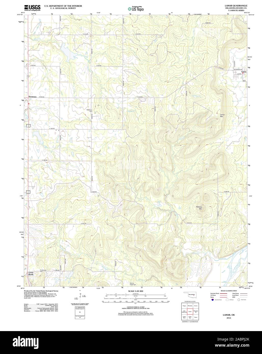 Map of lamar hi-res stock photography and images - Alamy
