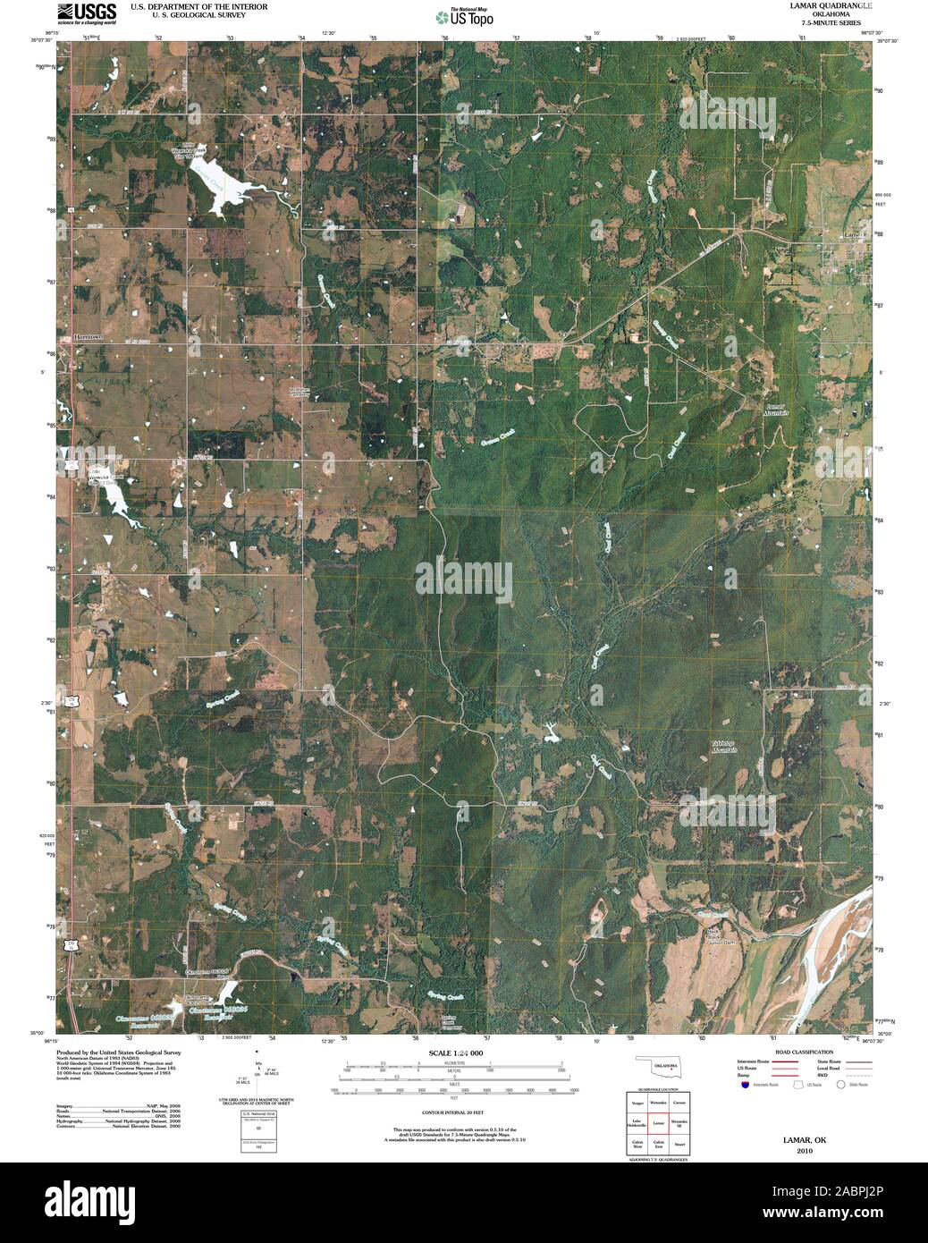 Map of lamar hi-res stock photography and images - Alamy
