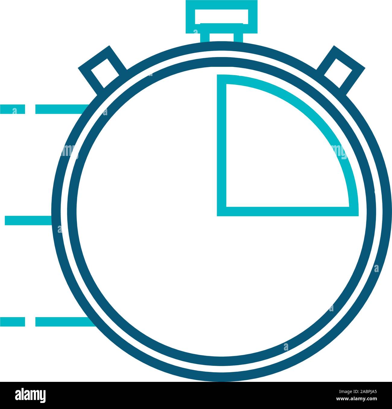 time chronometer line style icon vector illustration design Stock ...