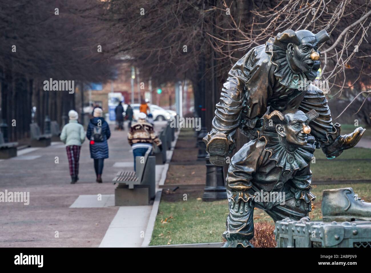 Russia, Moscow. Tsvetnoy Boulevard Stock Photo - Alamy