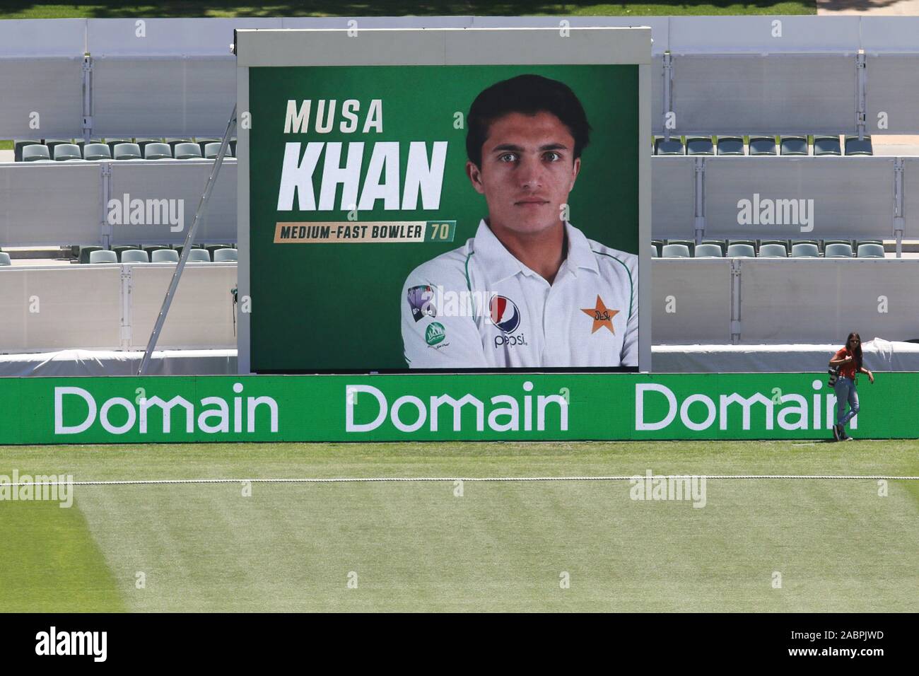 Adelaide, Australia 28 November 2019. A digital board showing the ...