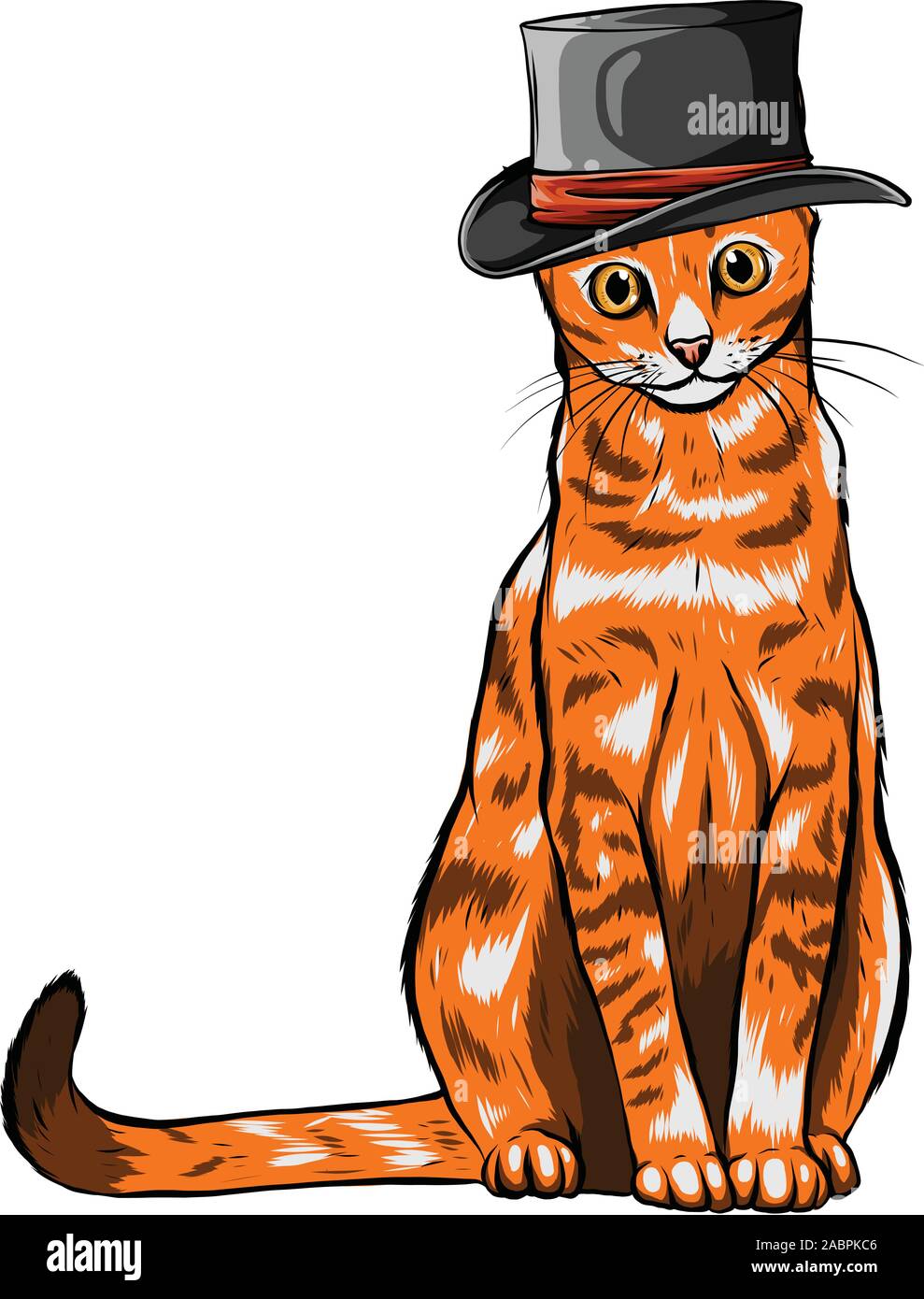 Vector funny British cat hipster in the gray hat, eyeglasses and bowtie ...