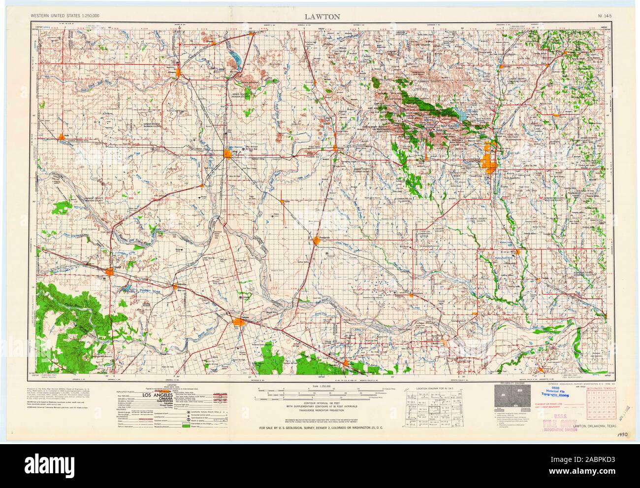 Lawton oklahoma map hi-res stock photography and images - Alamy