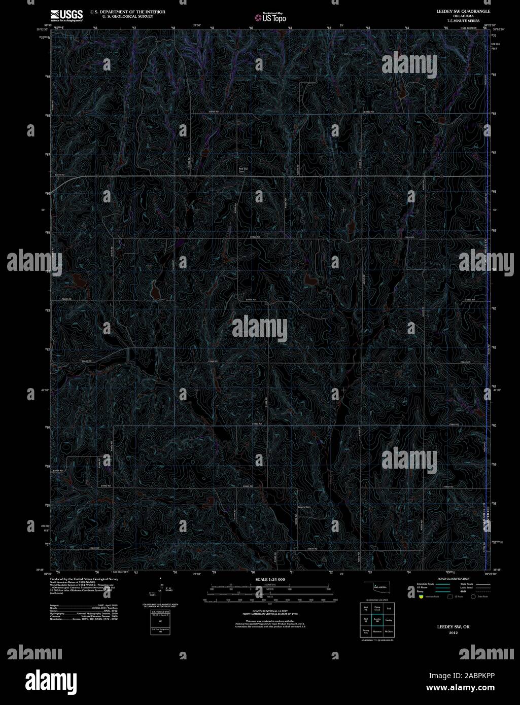 Leedey oklahoma map hi-res stock photography and images - Alamy