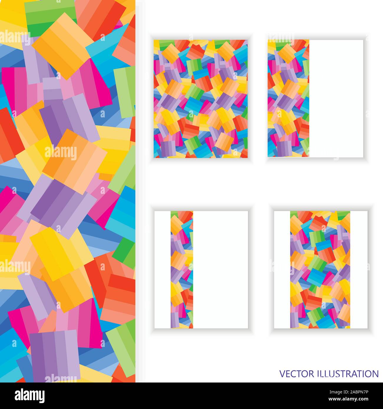 Design elements with colorful background for covers, blanks. Bright ...