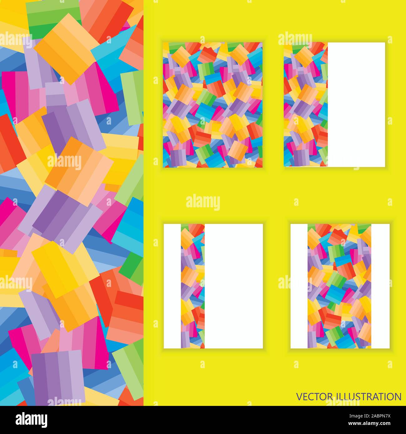 Design elements with colorful background for covers, blanks. Bright ...