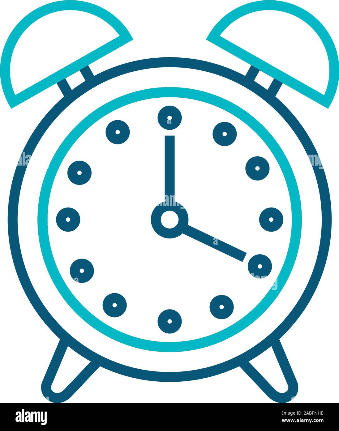 alarm clock line style icon vector illustration design Stock Vector ...