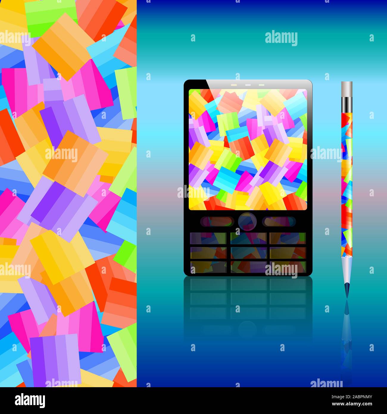 Background design with display project. Bright backdrop for tablet ...