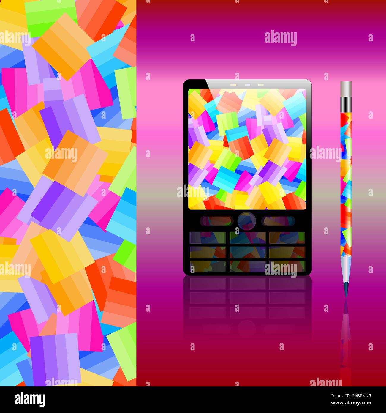 Background design with display project. Bright backdrop for tablet ...