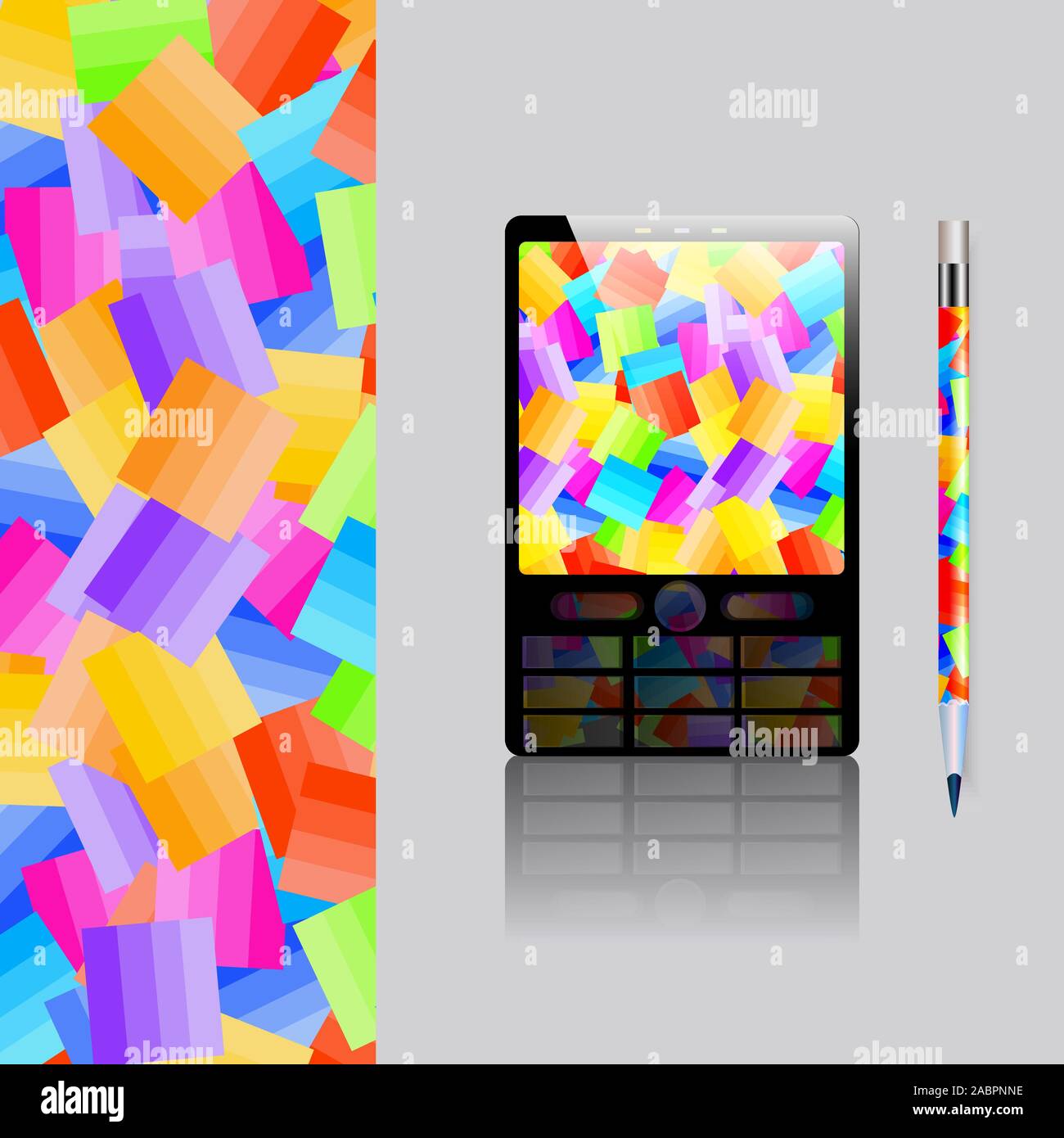 Background design with display project. Backdrop for tablet, telephone ...