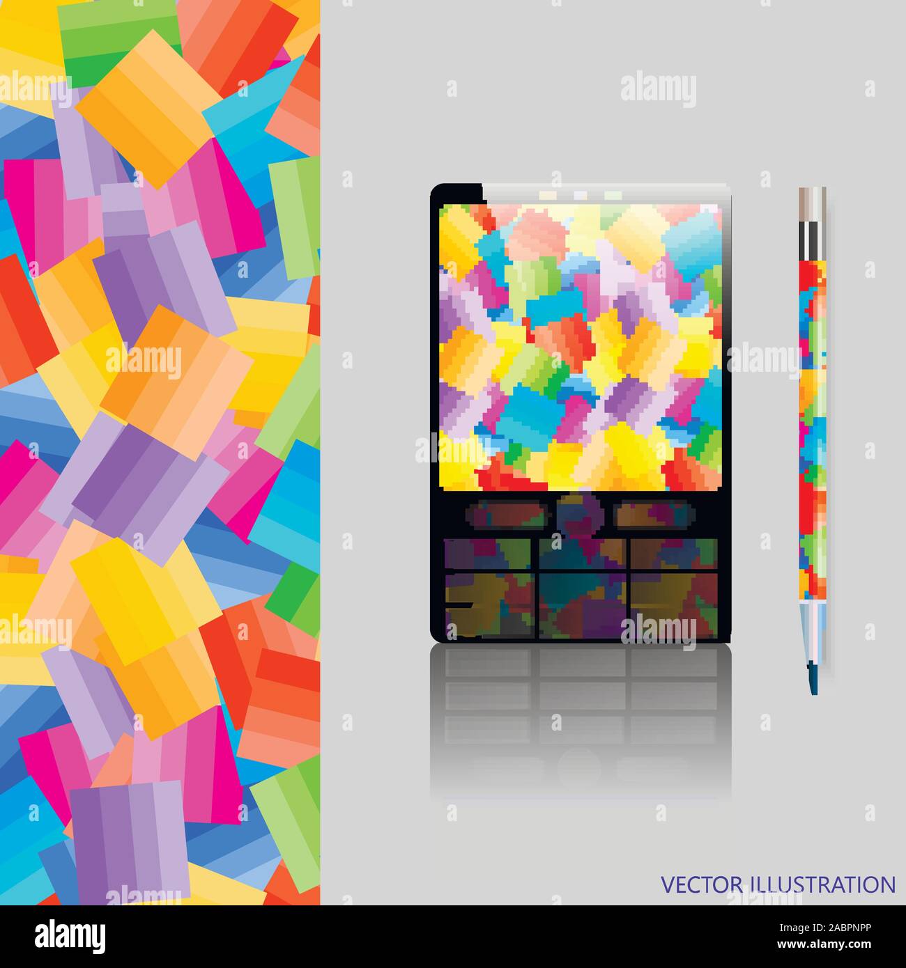 Background design with display project. Backdrop for tablet, telephone ...