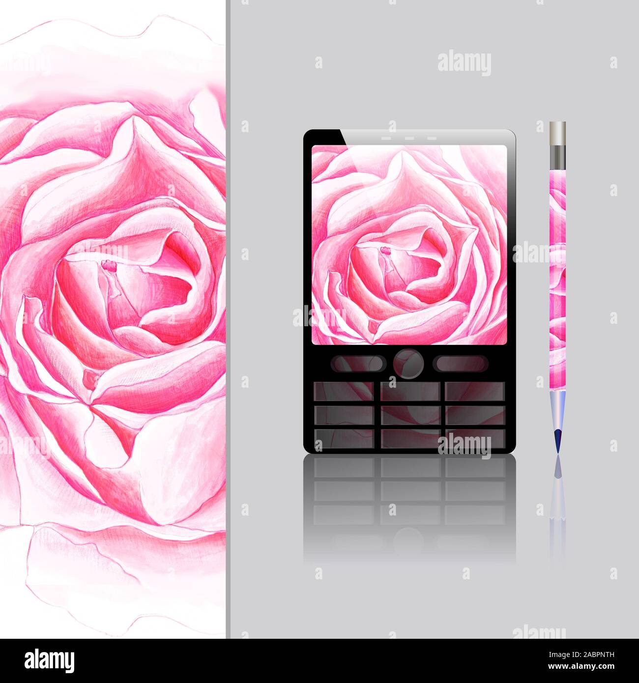 Background design with display project. Bright backdrop for tablet ...