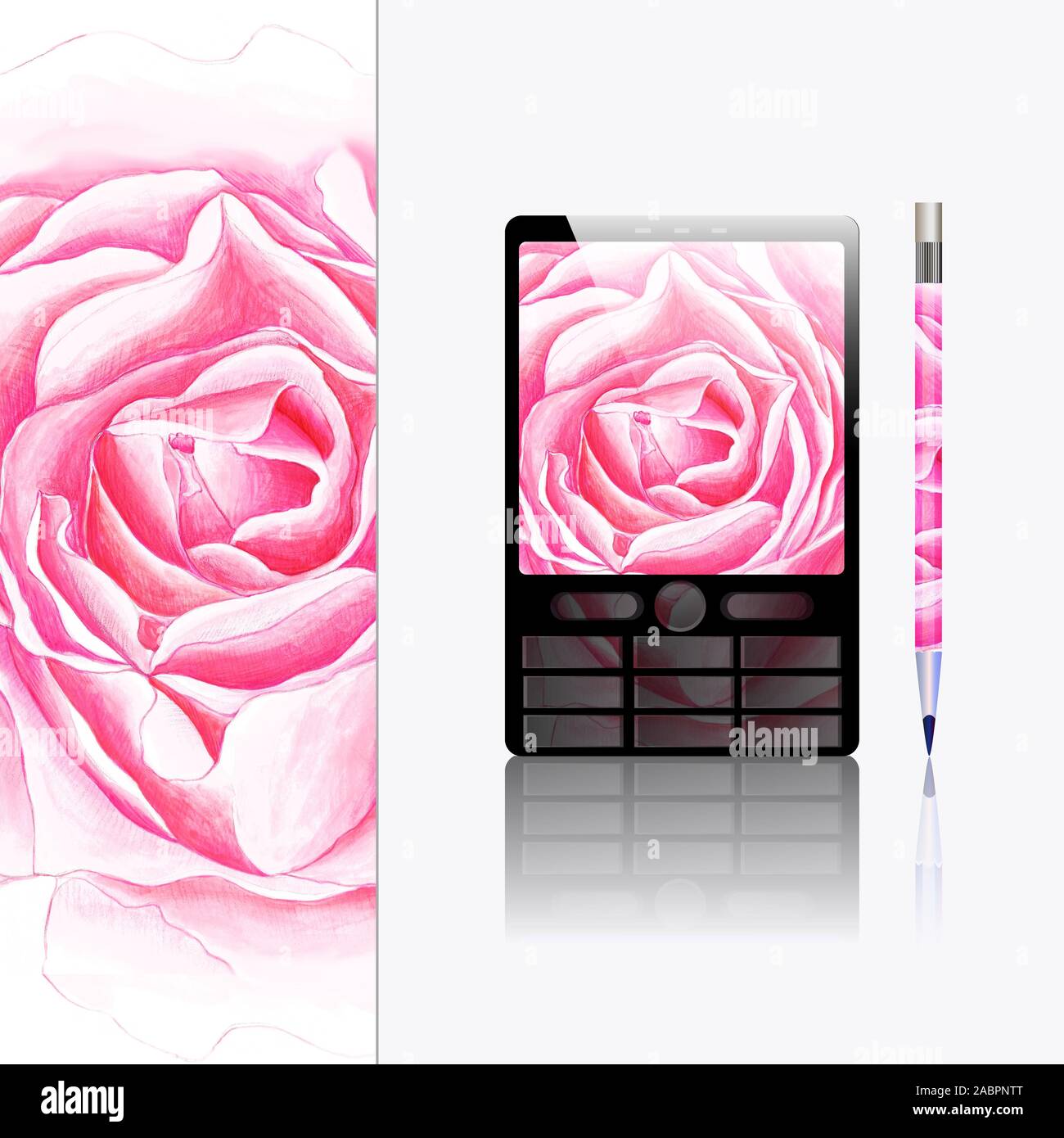 Background design with display project. Bright backdrop for tablet ...