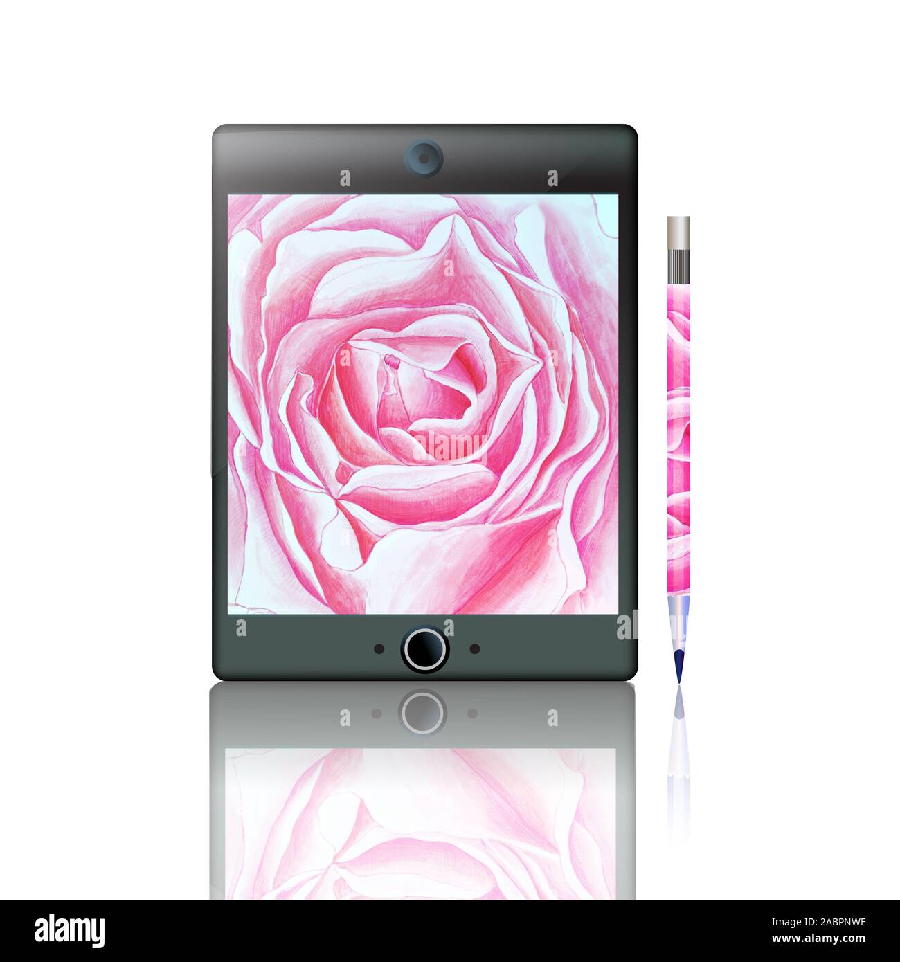 Background design with display project. Bright backdrop for tablet ...