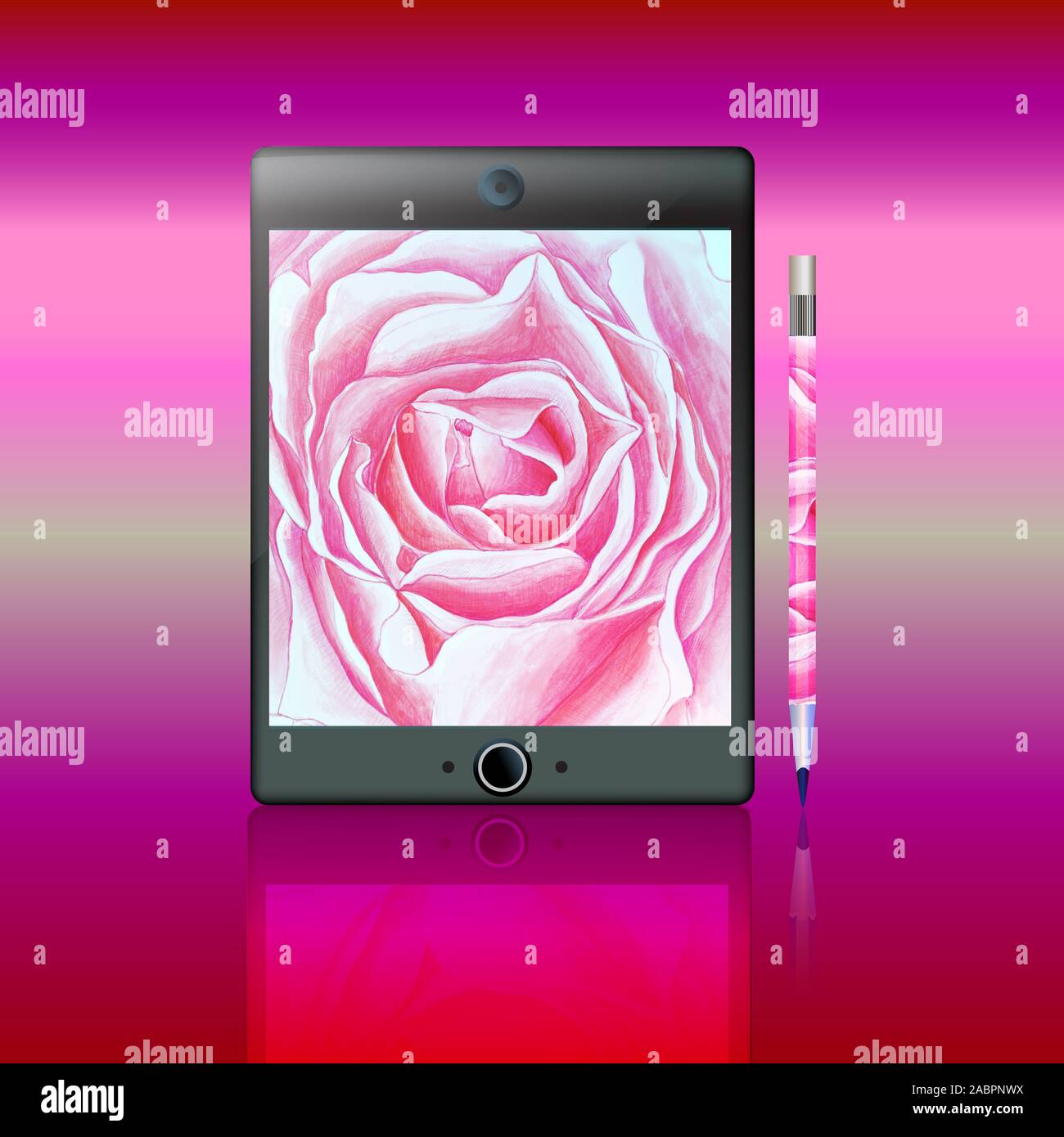 Background design with display project. Bright backdrop for tablet ...
