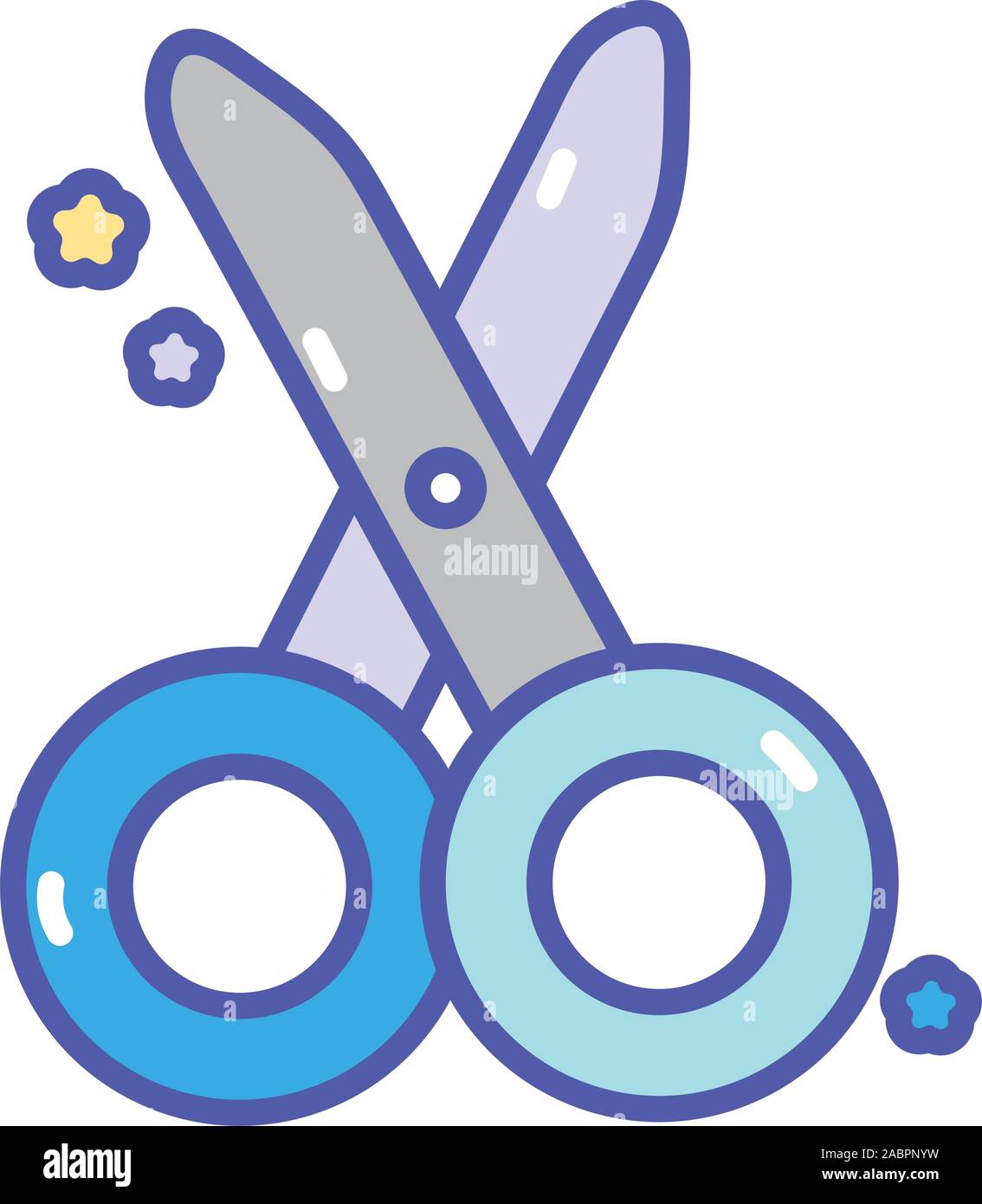 back to school education scissors supply vector illustration Stock ...