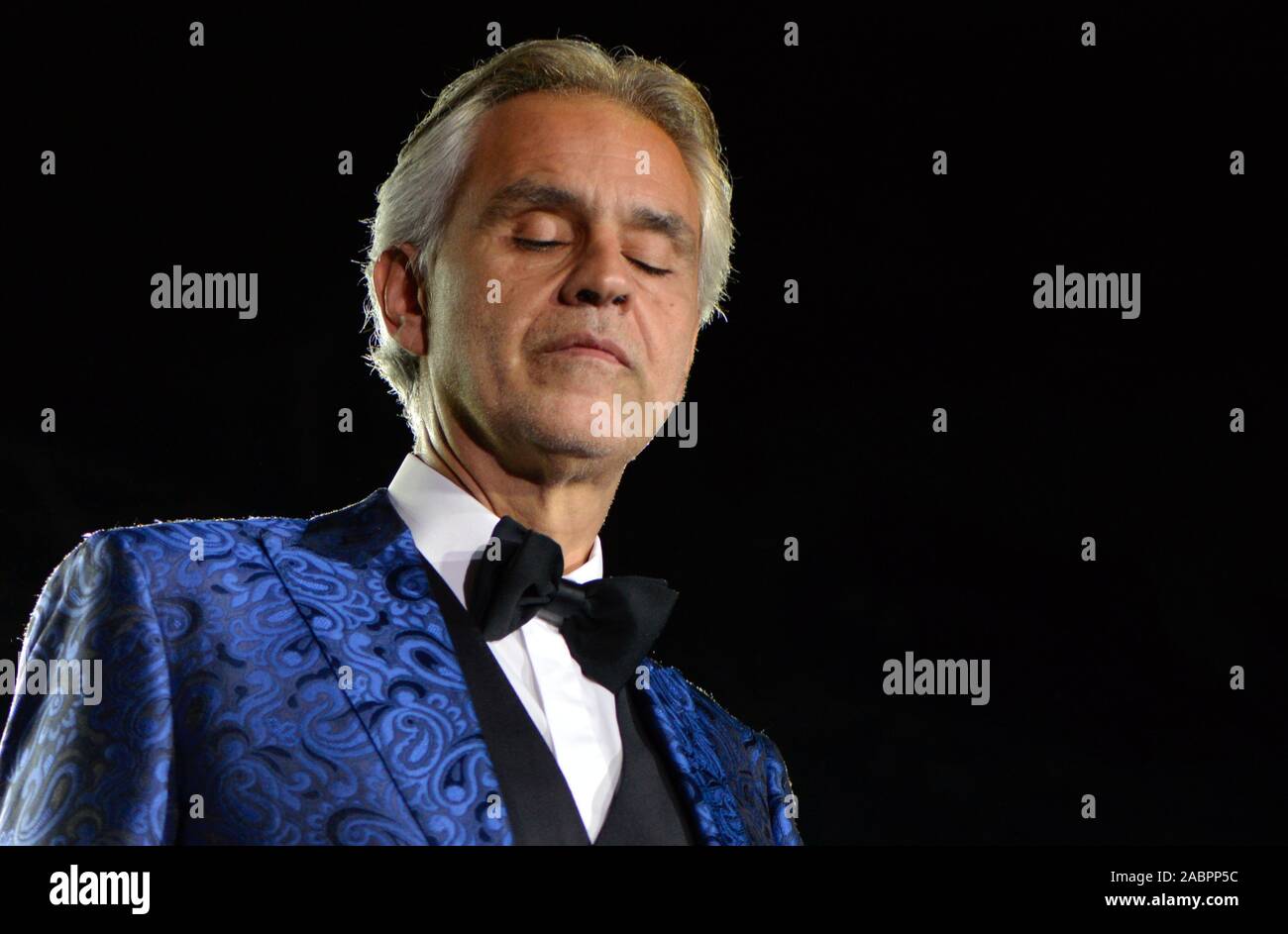 The Italian tenor and singer Andrea Bocelli at the Griminelli & Friends ...