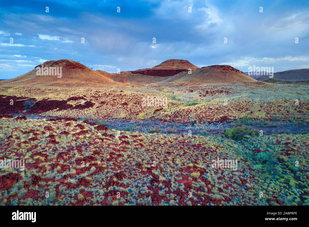 Aerial view of the, Chichester Millstream National Park, Western ...