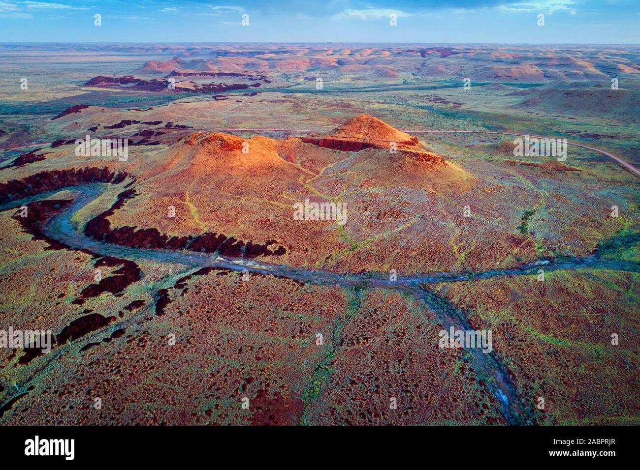 Aerial view of the, Millstream Chichester National Park, Western ...