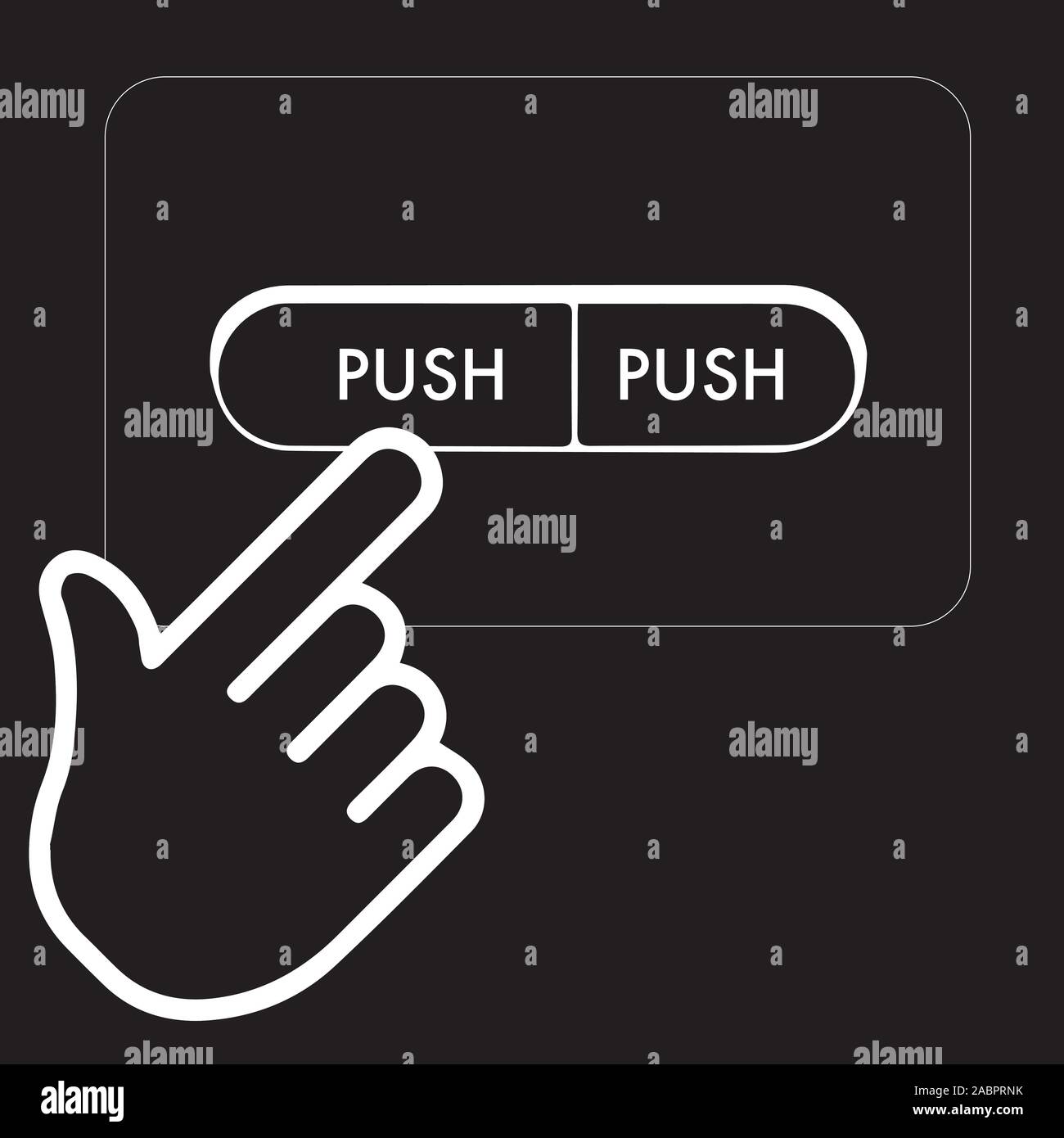 Push door sign sticker hi-res stock photography and images - Alamy