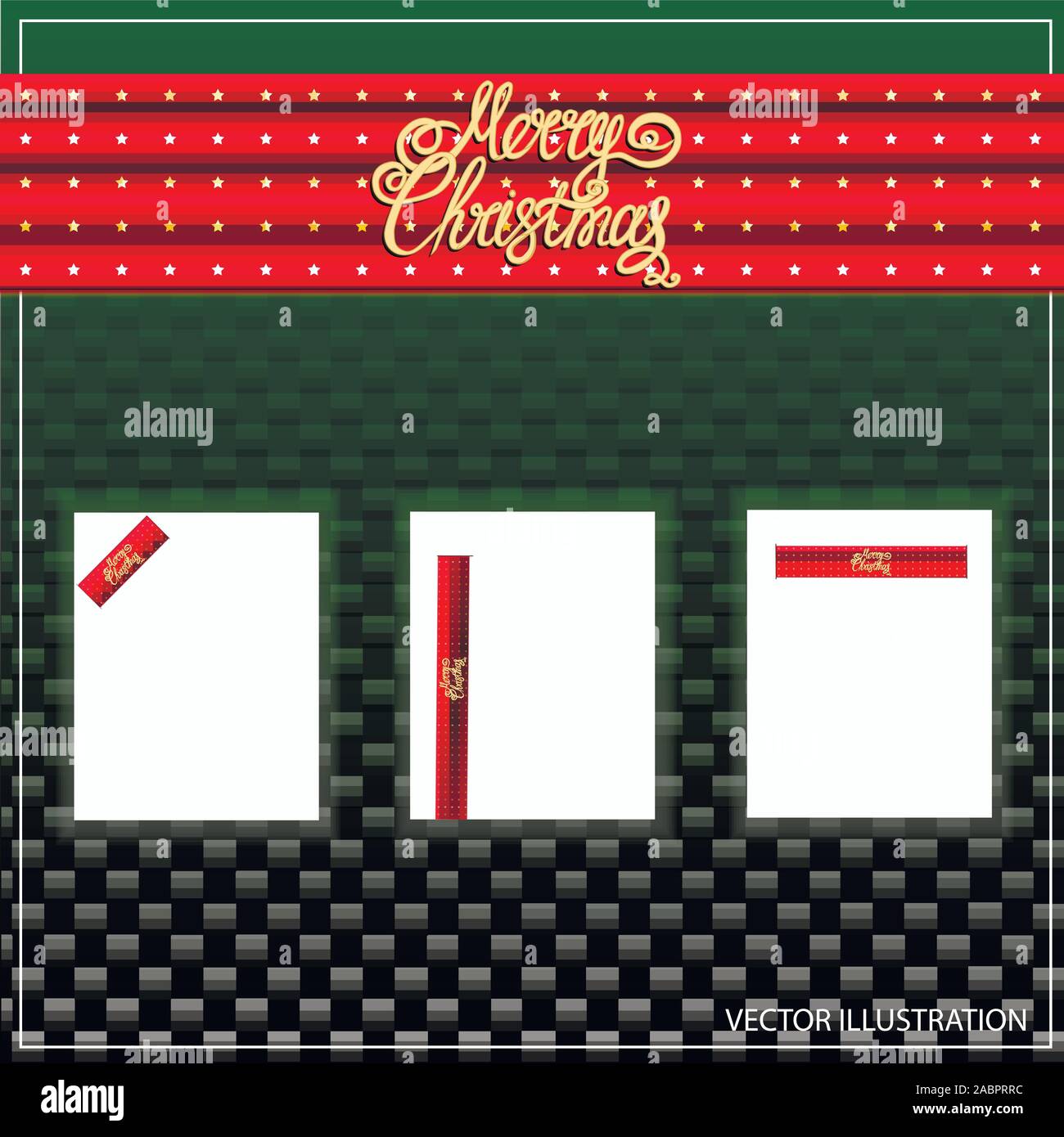 Merry christmas banners design. Bright vector illustration Stock Vector ...