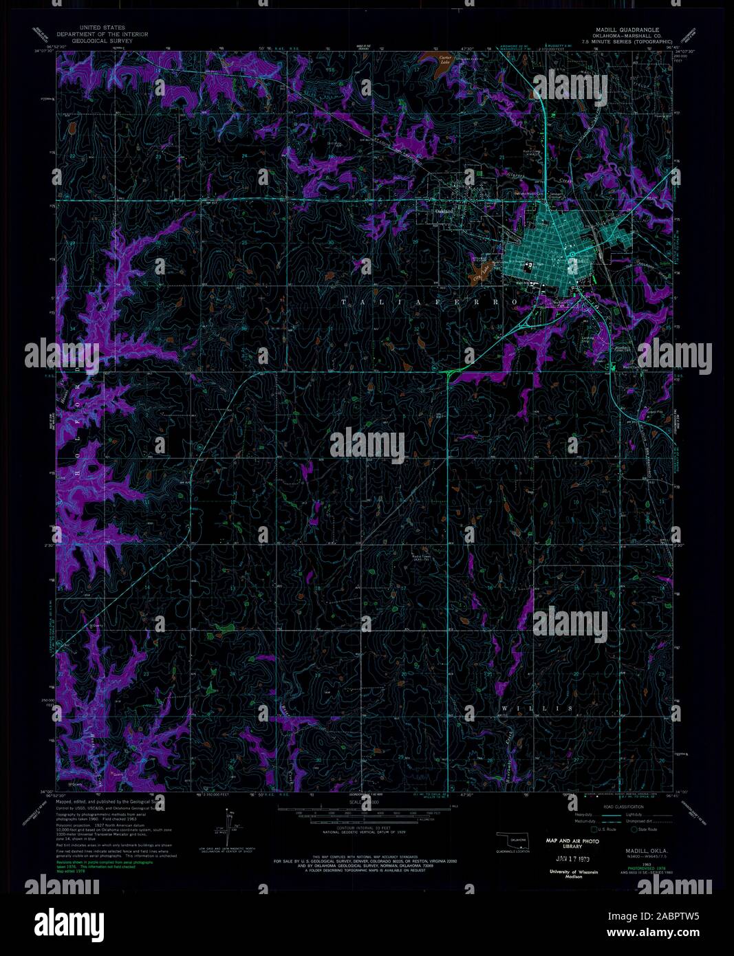 Madill oklahoma map hi-res stock photography and images - Alamy