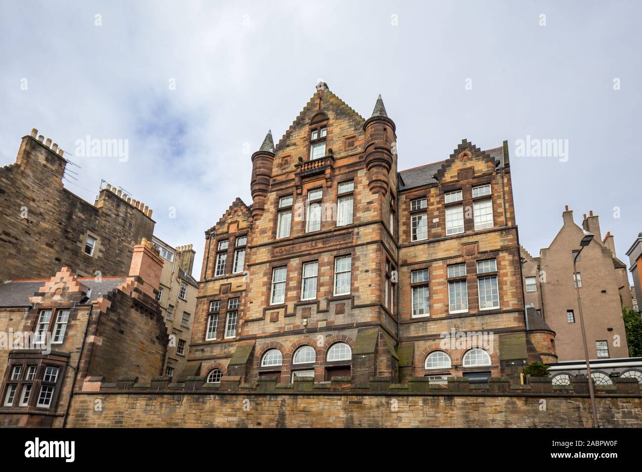 Beautiful building in one of the Edinburgh districts.Scotland Stock ...