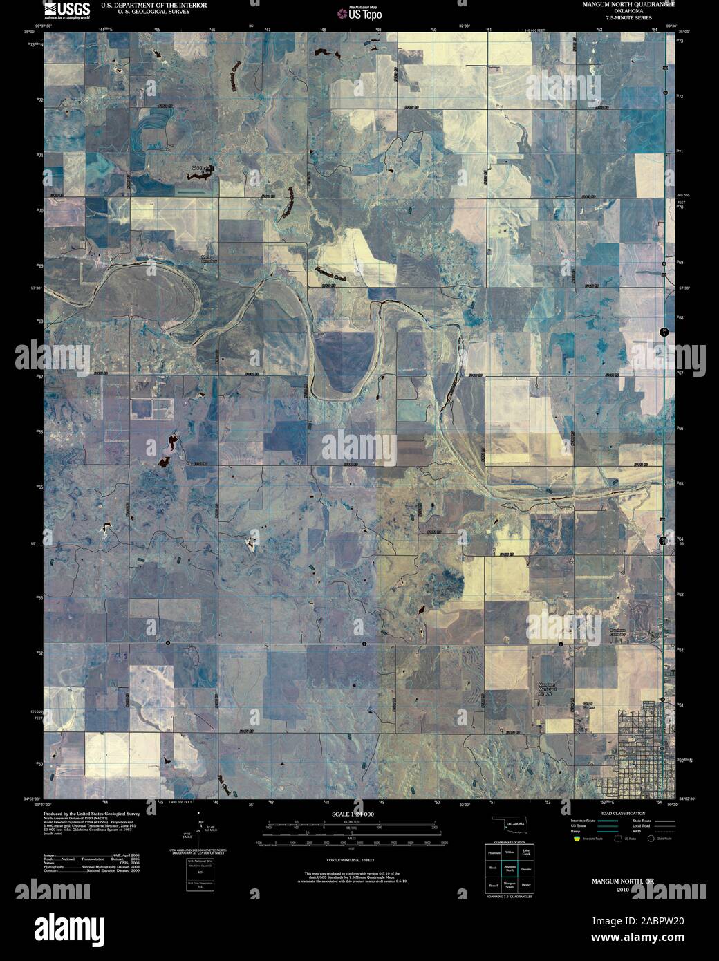 Mangum oklahoma map hi-res stock photography and images - Alamy