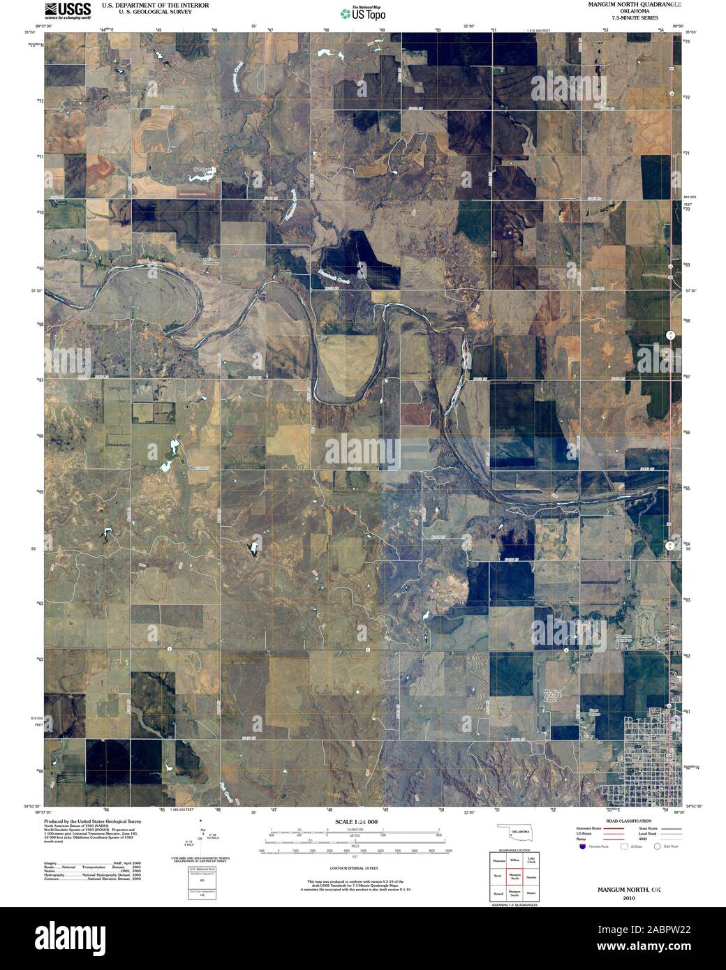 Mangum oklahoma map hi-res stock photography and images - Alamy