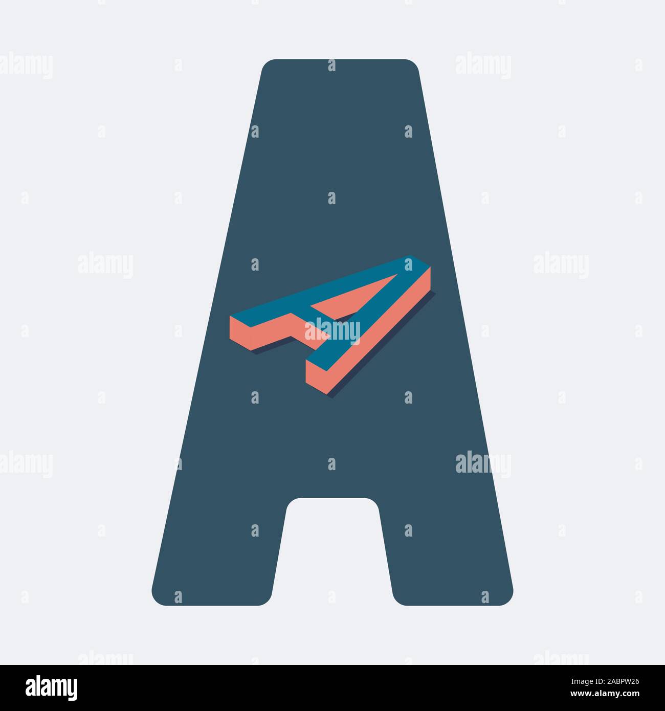 Isometric typography hi-res stock photography and images - Alamy