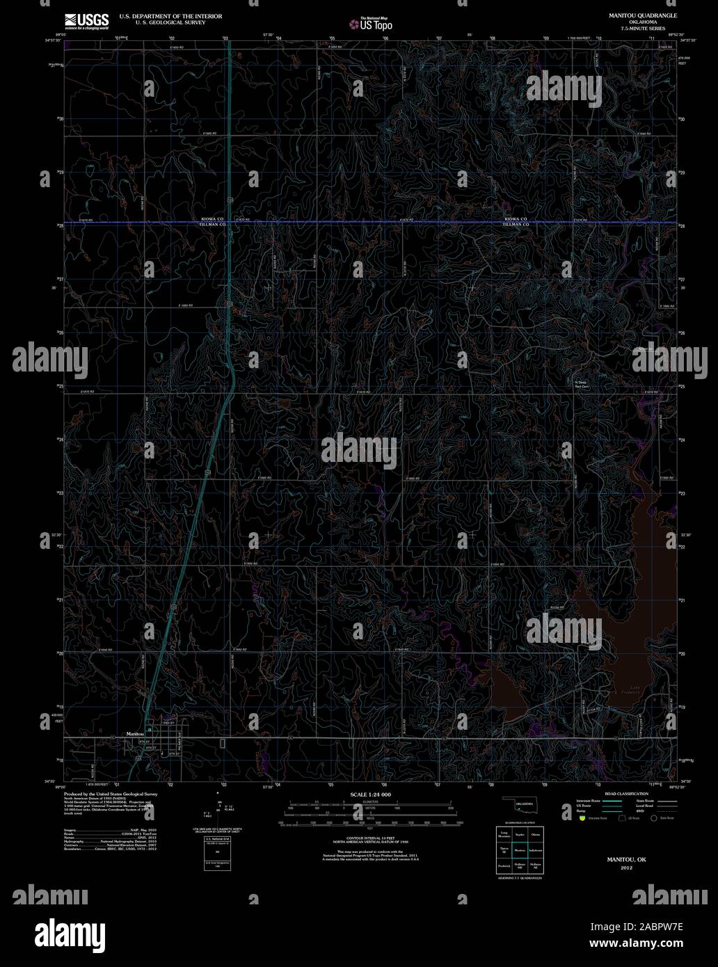 Map of manitou hi-res stock photography and images - Alamy