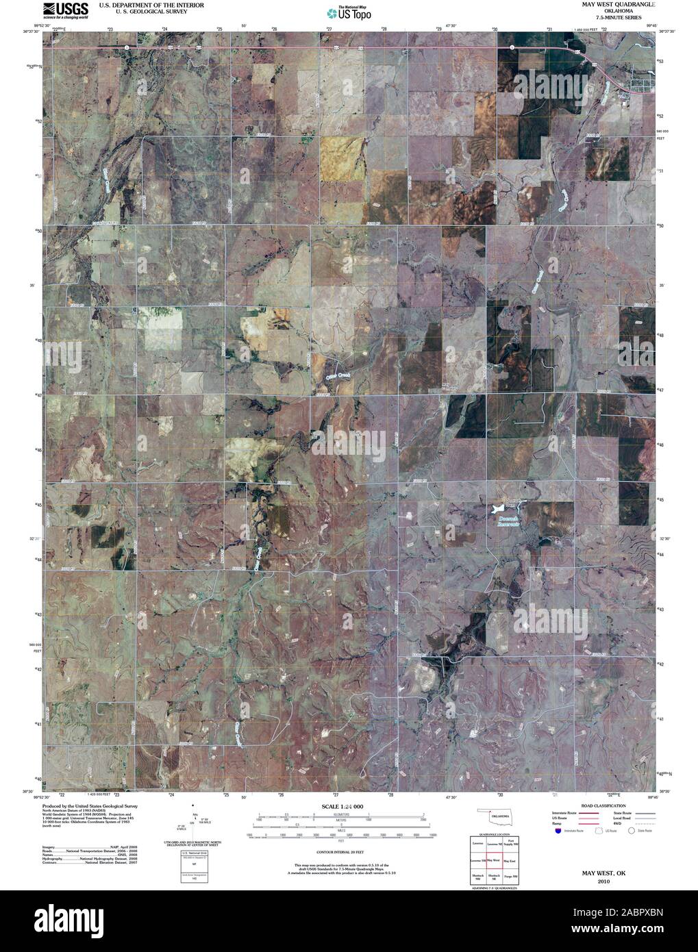 Map of may oklahoma hi-res stock photography and images - Alamy