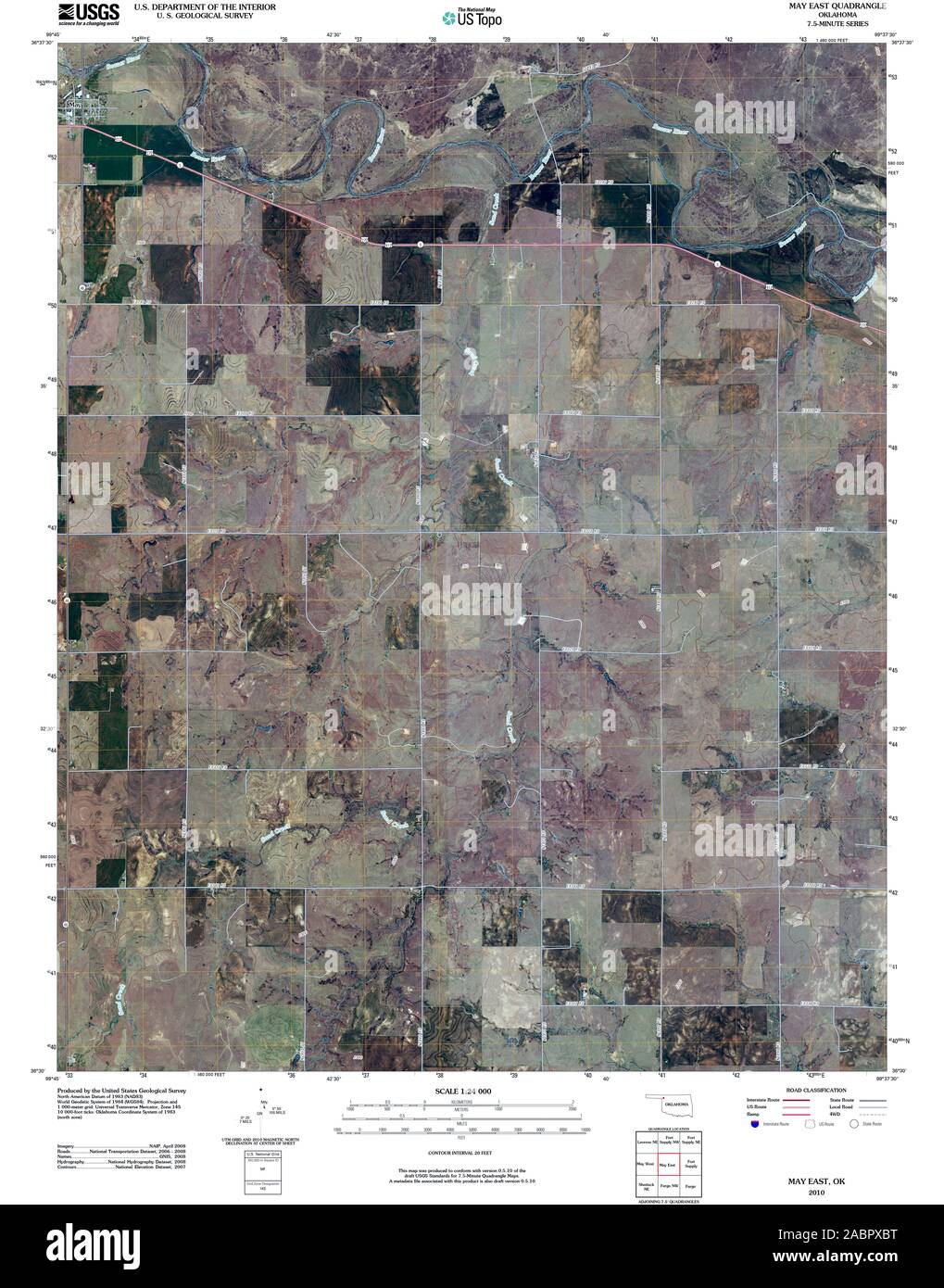 Map of may oklahoma hi-res stock photography and images - Alamy
