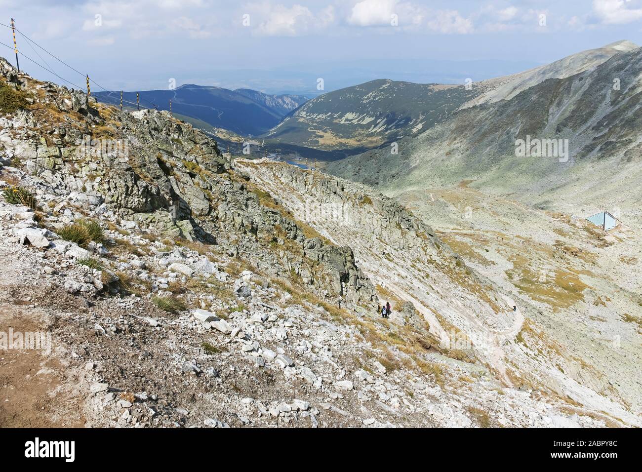 Landscape from Route to climbing Musala peak, Rila mountain, Bulgaria ...
