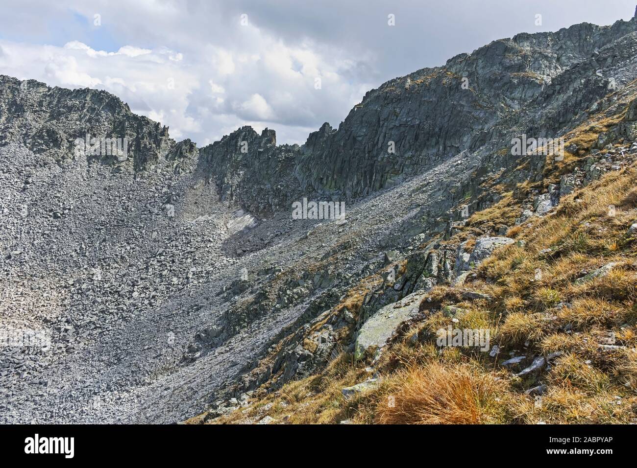 Landscape from Route to climbing Musala peak, Rila mountain, Bulgaria ...