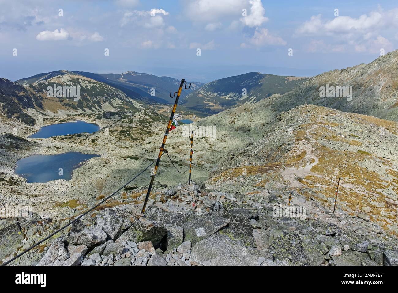 Landscape from Route to climbing Musala peak, Rila mountain, Bulgaria ...