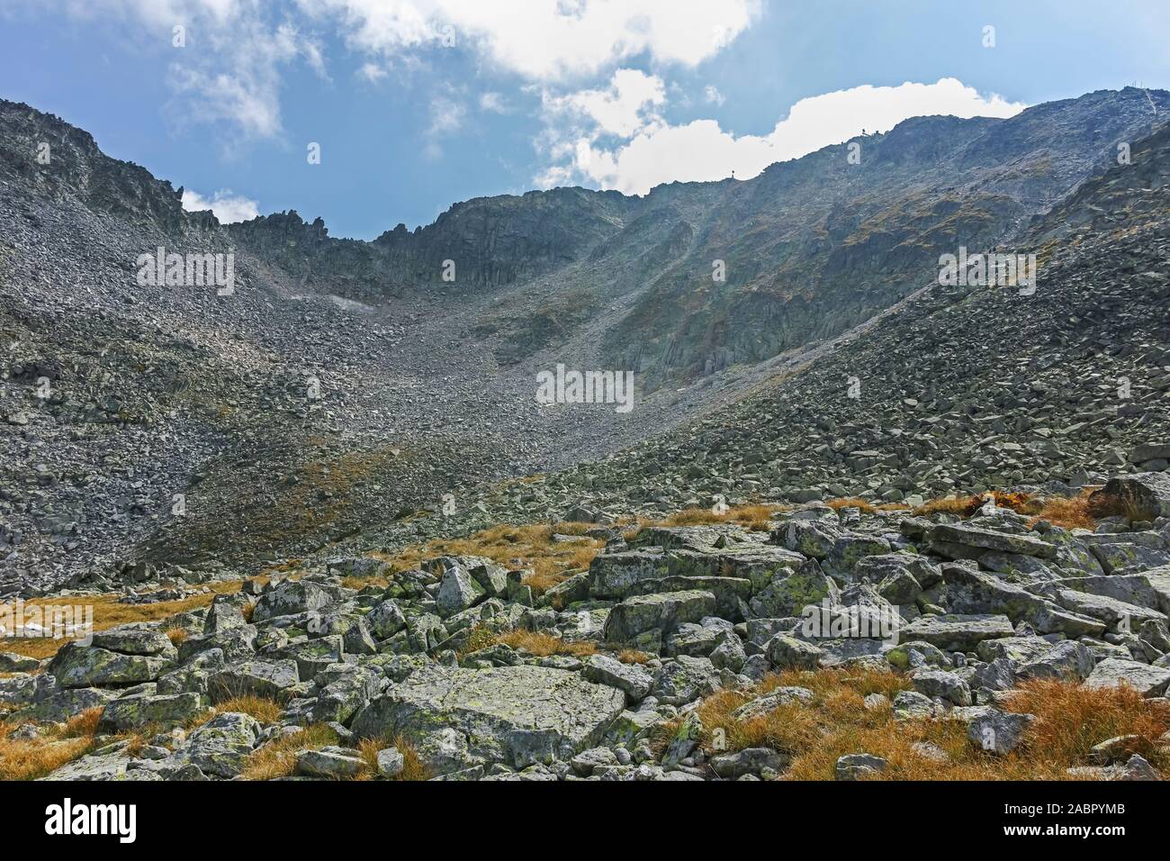 Landscape from Route to climbing Musala peak, Rila mountain, Bulgaria ...