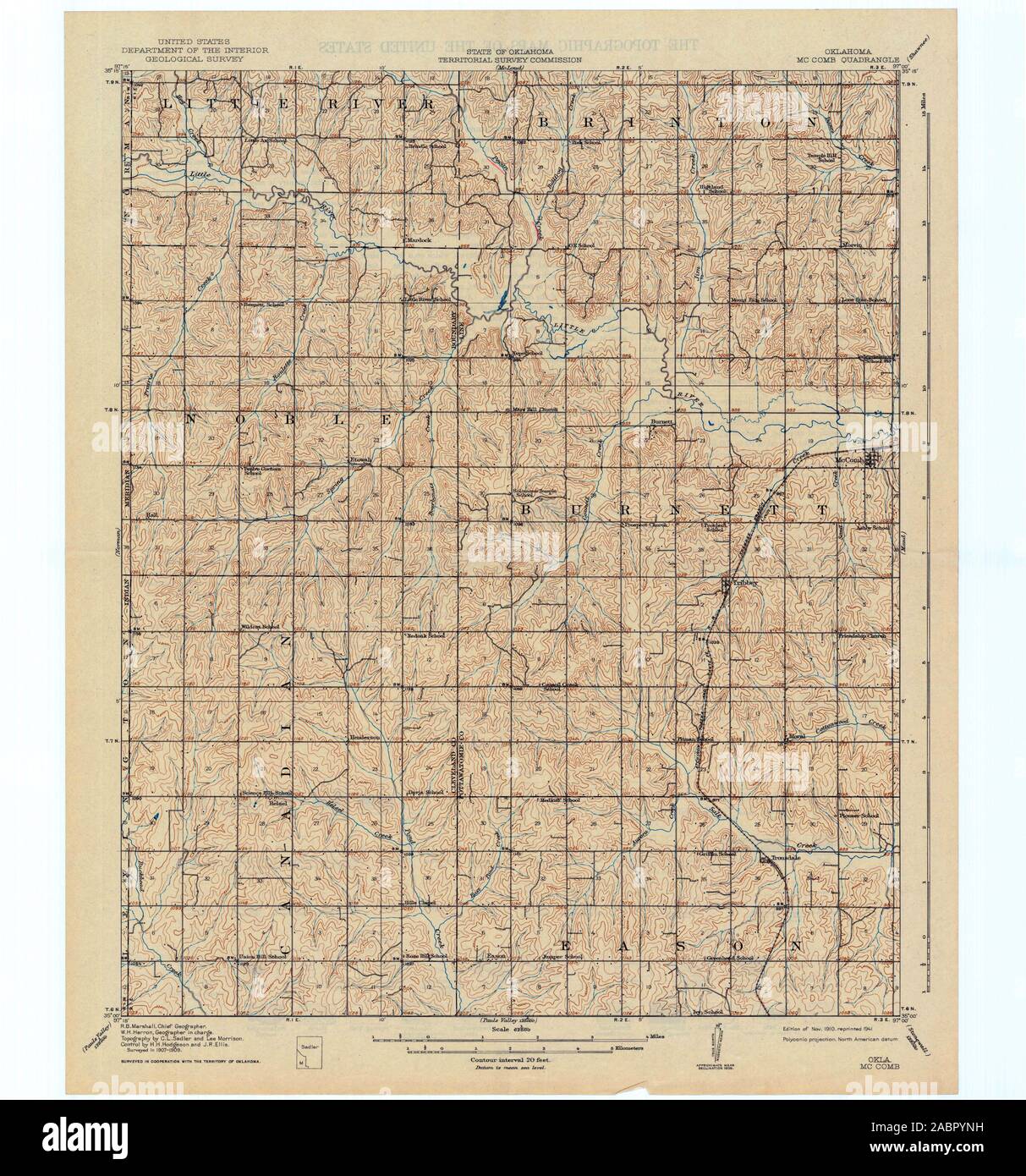 Map of mccomb hi-res stock photography and images - Alamy